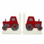 Red Tractor Wooden Bookends For Kids | Childrens Book Ends | Hand Made ...