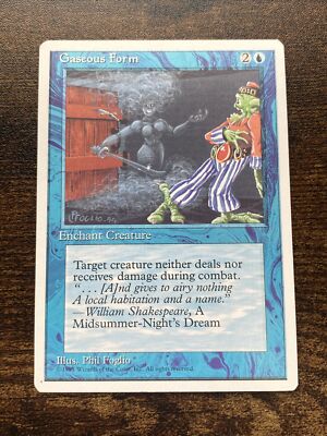 Gaseous Form Fourth 4th Edition MTG Magic The Gathering L1473* | eBay
