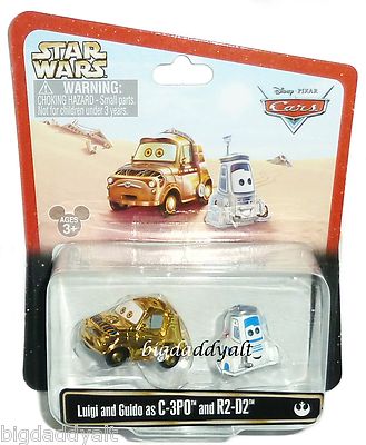 New Disney Parks Star Wars Weekends Pixar Cars LUIGI as C 3PO & GUIDO ...