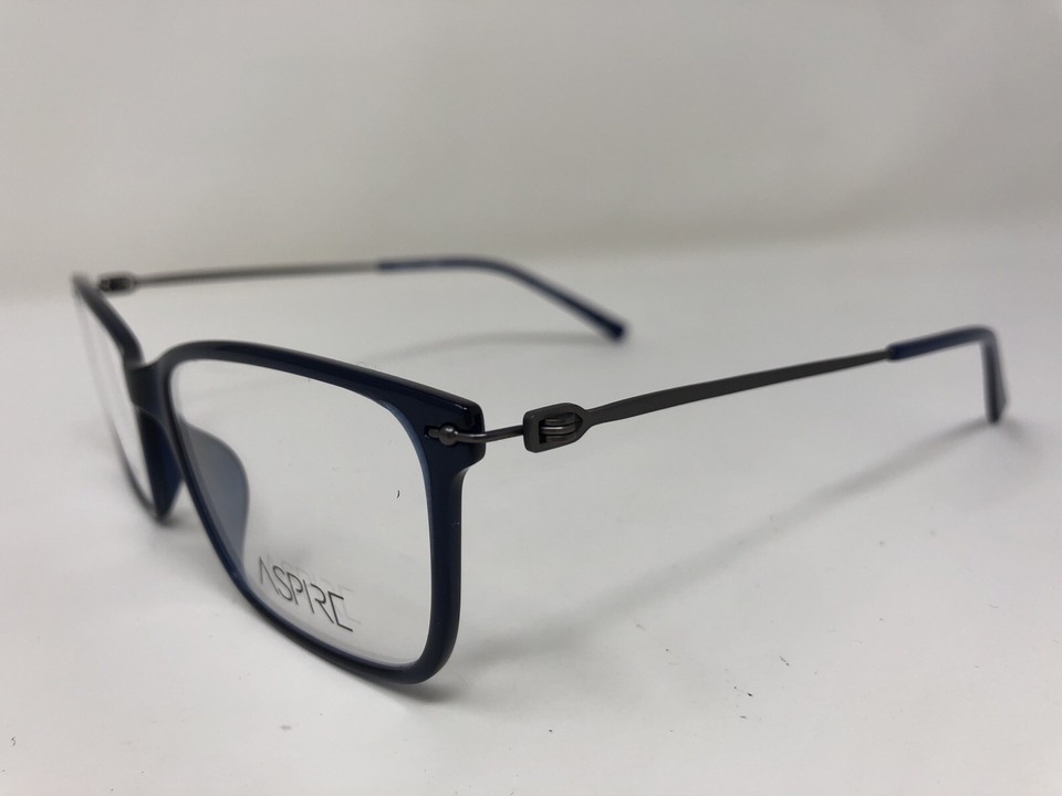 Aspire Eyeglasses Frame COLD INSERT 54-17-145 Navy Blue Full Rim SR08 ...