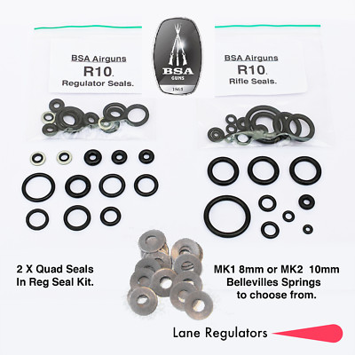 BSA R10 Regulator Seals & Belleville Washer Stacks MK1 & MK2. | eBay