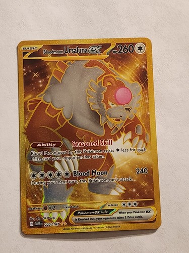 Pokemon - 222/167 - Bloodmoon Ursaluna ex - Twilight Masquerade | eBay