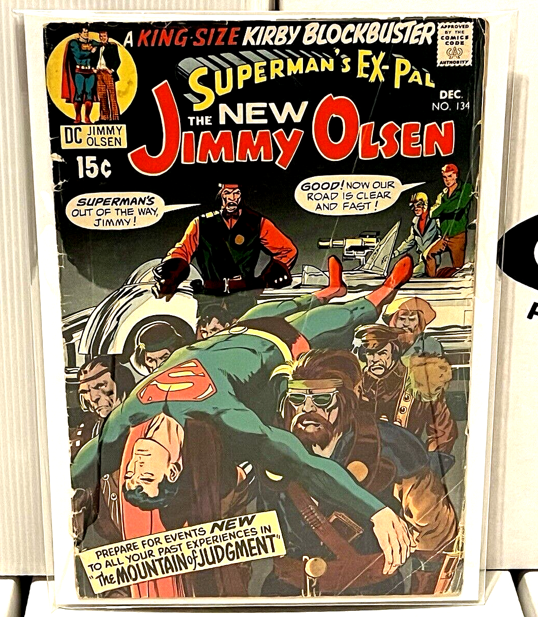 SUPERMAN'S PAL JIMMY OLSEN #134 1ST APP DARKSEID KIRBY ADAMS 1970 MEGA ...