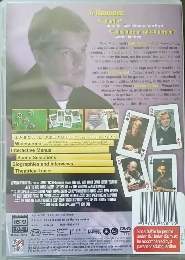 Rounders (DVD, 2006) | eBay