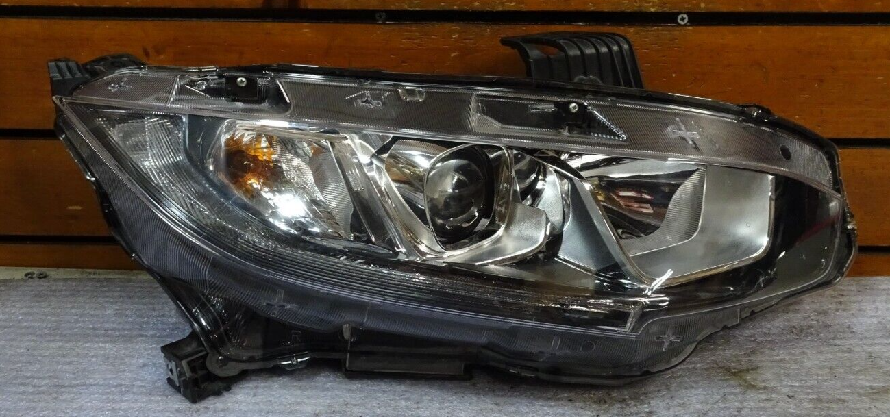 2016 2017 2018 HONDA CIVIC HALOGEN HEADLIGHT RIGHT PASSENGER OEM | eBay