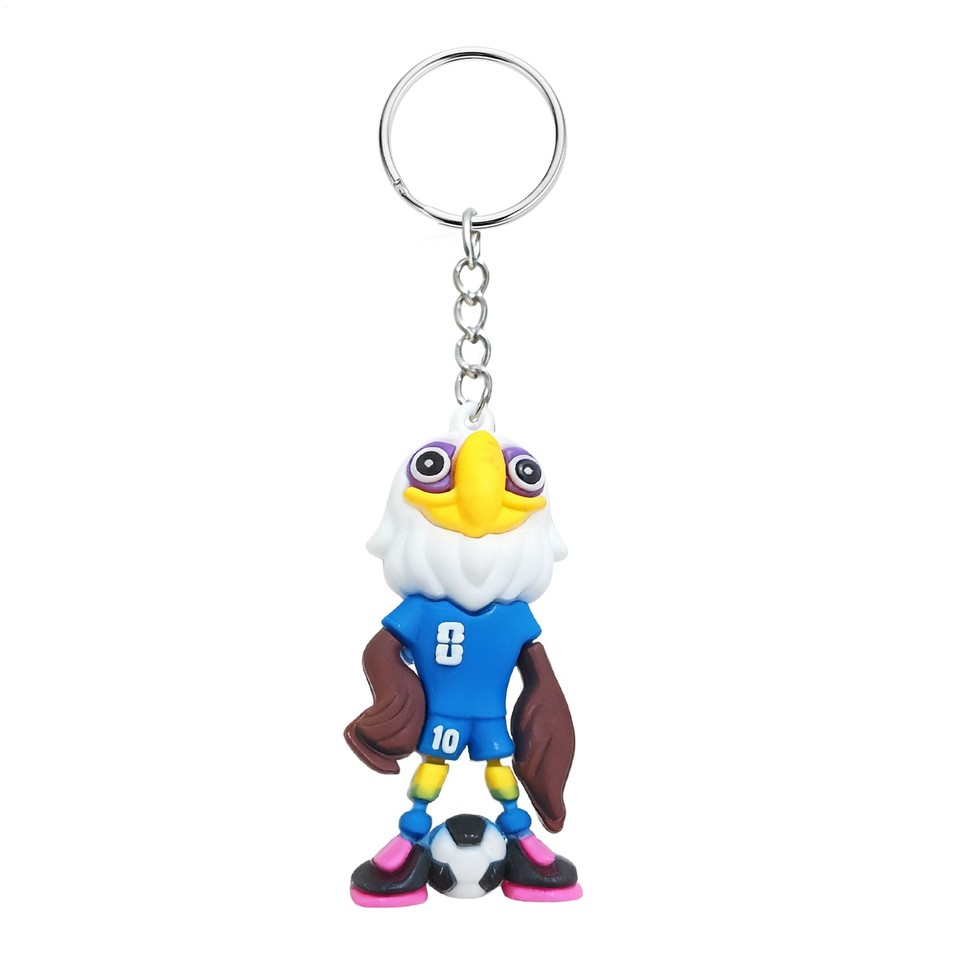 2026 World Cup Keychain Cartoon Mascot Pendant Fan Merchandise Car ...