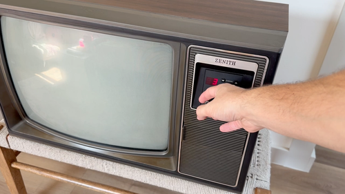 🍊Vintage 1991 Goldstar 13" CRT TV Model CMR-4400N Wood Grain for Retro ...