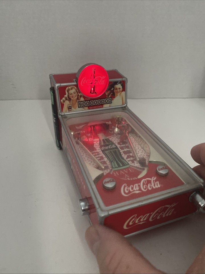 1999 Coca-Cola Pinball machine Lights Up and Works Used and in Great ...