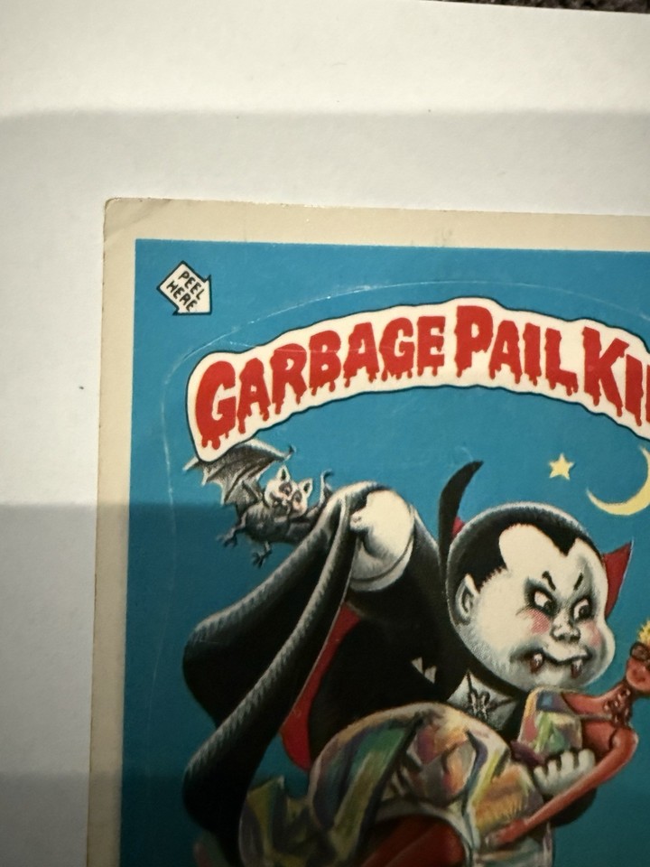 Topps Garbage Pail Kids Series 1 1985 Nasty Nick & Evil Eddie Sticker ...