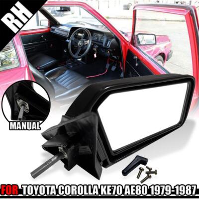 RH Side View Manual Fold Mirrors For Toyota Corolla KE70 AE80 82 EE80 ...