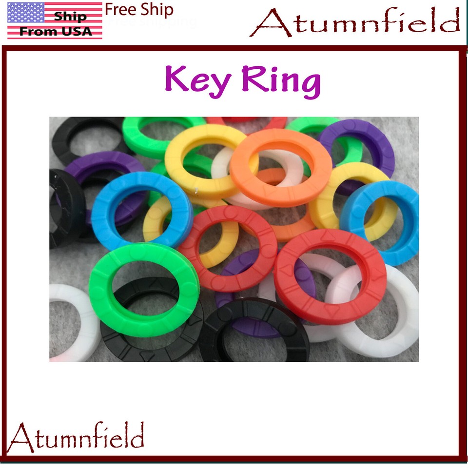 Key Cap ring Rubber Key Identifier Cover, Color Coded Key ID Tags | eBay
