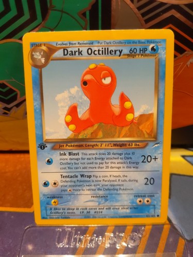 Dark Octillery 62/105 1st Edition Neo Destiny Set Pokemon Card Check My ...
