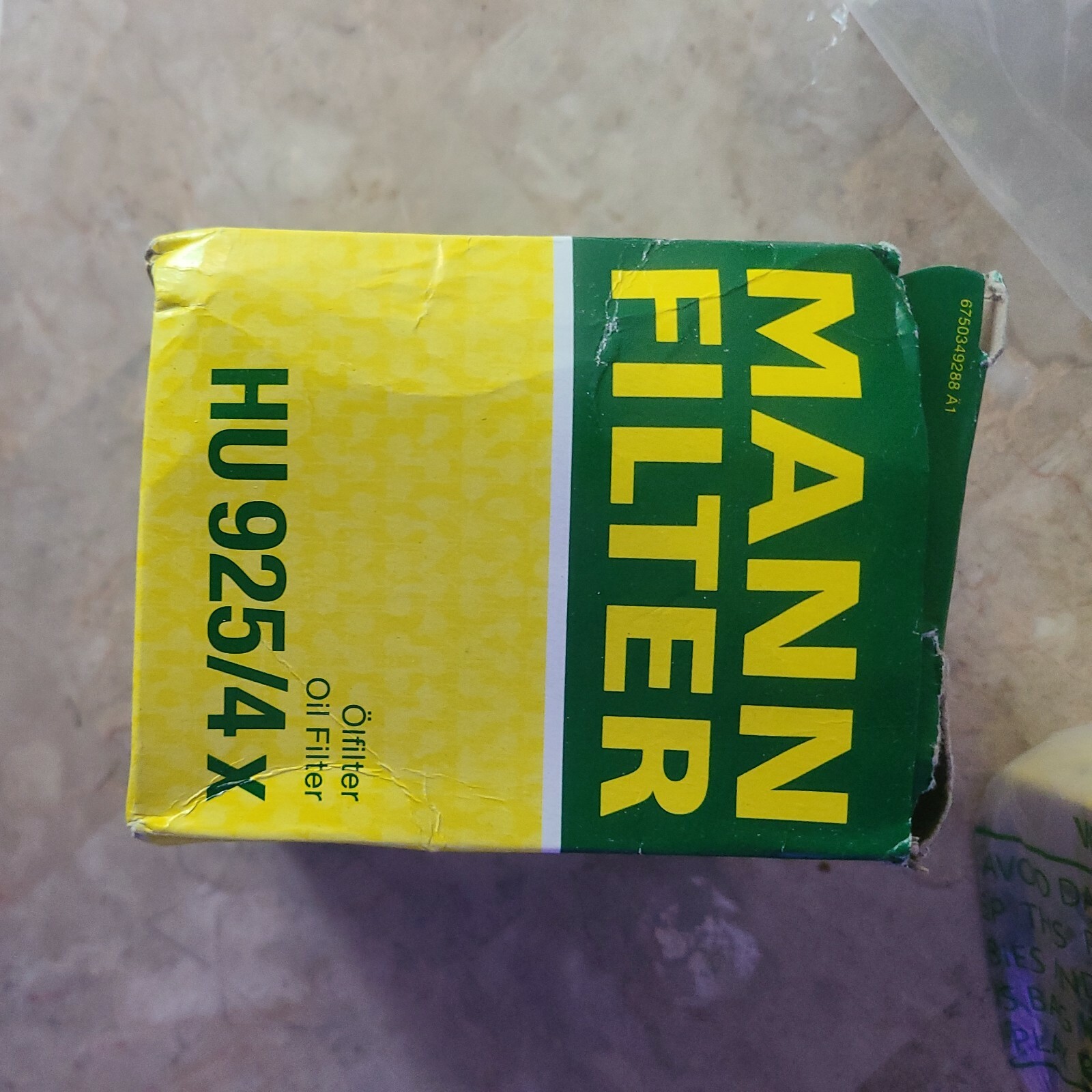 MANN Oil Filter HU925/4x BMW 96-06 3.0L6, 2.8 L6, 2.5L6 see fitment ...