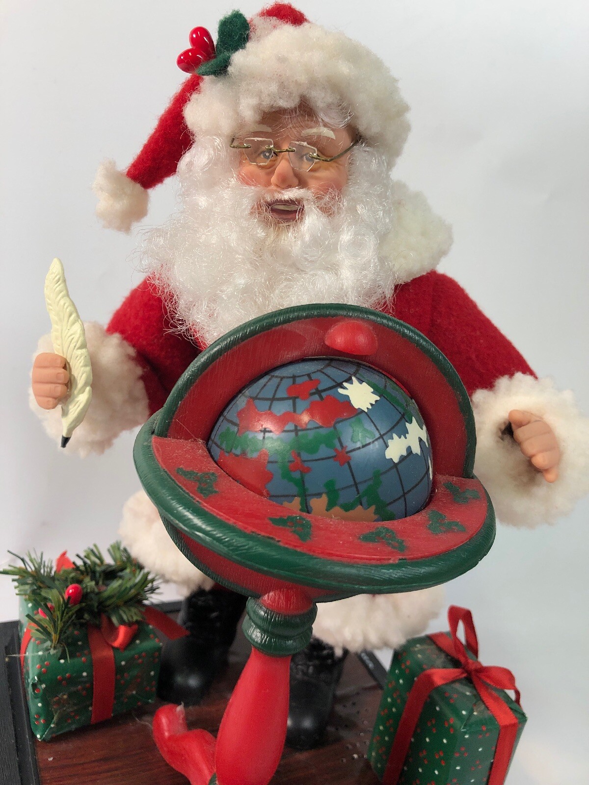 *VTG* RARE Holiday Creations Animated SANTA CLAUS Christmas Scene Music ...
