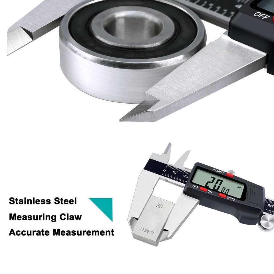 Kynp Digital Caliper 8 Inch Micrometer Caliper Tool Vernier Caliper ...