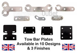 TOW BAR Drop PLATES Electric Mounts Bumper Protector Leveling Plates ...