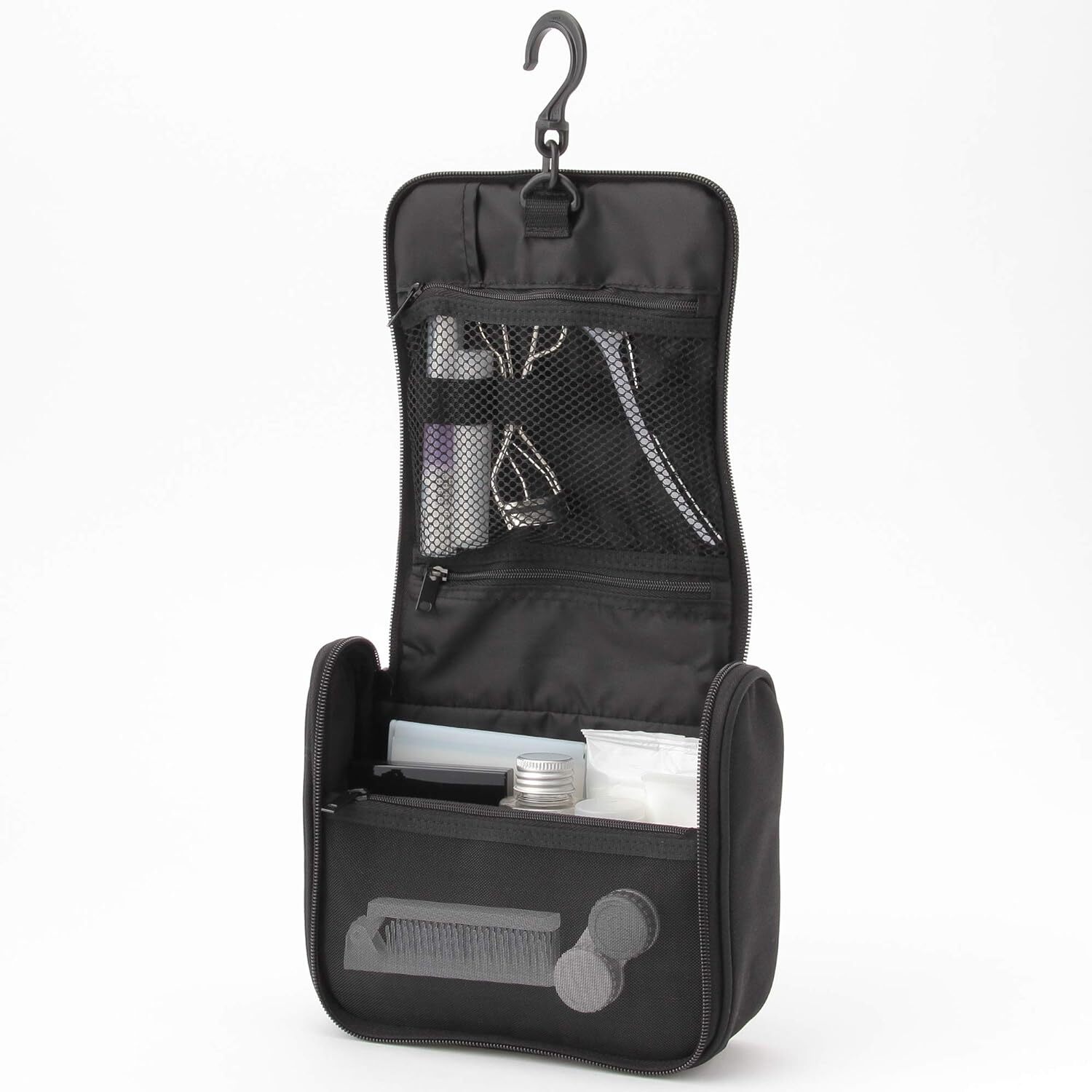 MUJI Polyester Hanging Travel Case, 16 cm Width x 19 Depth x 6 Black | eBay