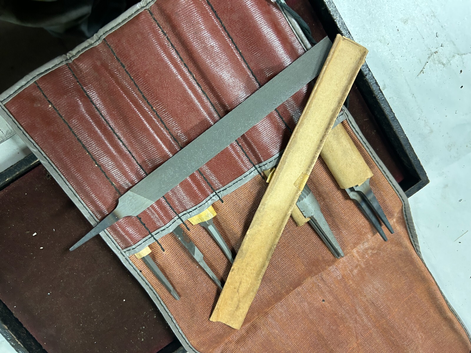 MACHINIST BkCs TOOLS LATHE MILL Machinist File Set in Case -- Looks ...