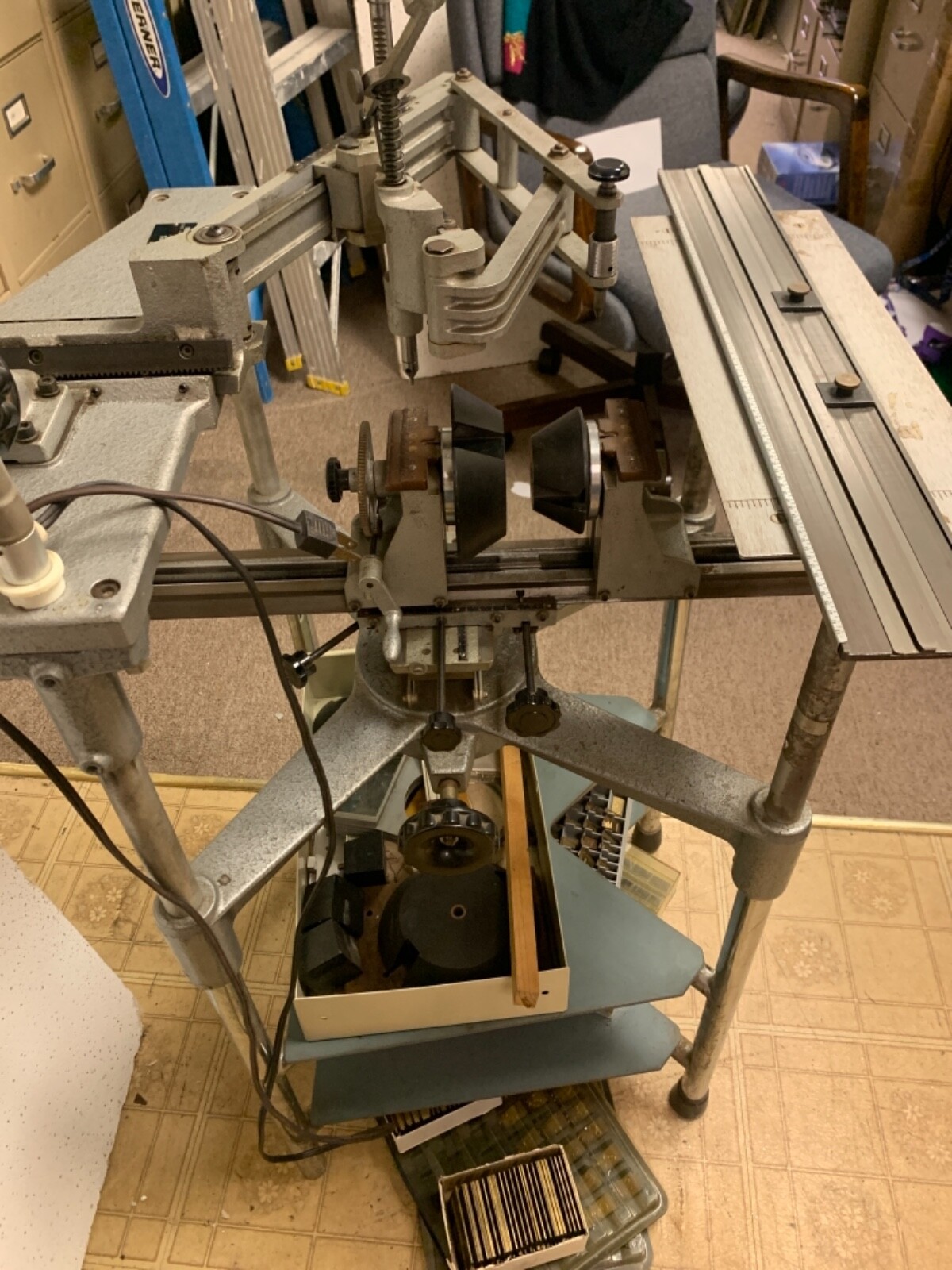 Vintage New Hermes Engravograph Engraving Machine with 7 sets of ...