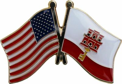 USA American Gibraltar Friendship Flag Bike Motorcycle Hat Cap lapel ...