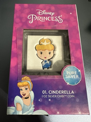 2021 Niue $2 Disney Cinderella Chibi 1 Oz Silver Proof Coin - 2,000 ...