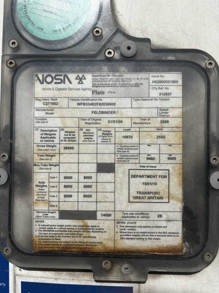 Feldbinder Bulk Cement Tanker & Donkey Engine | eBay UK