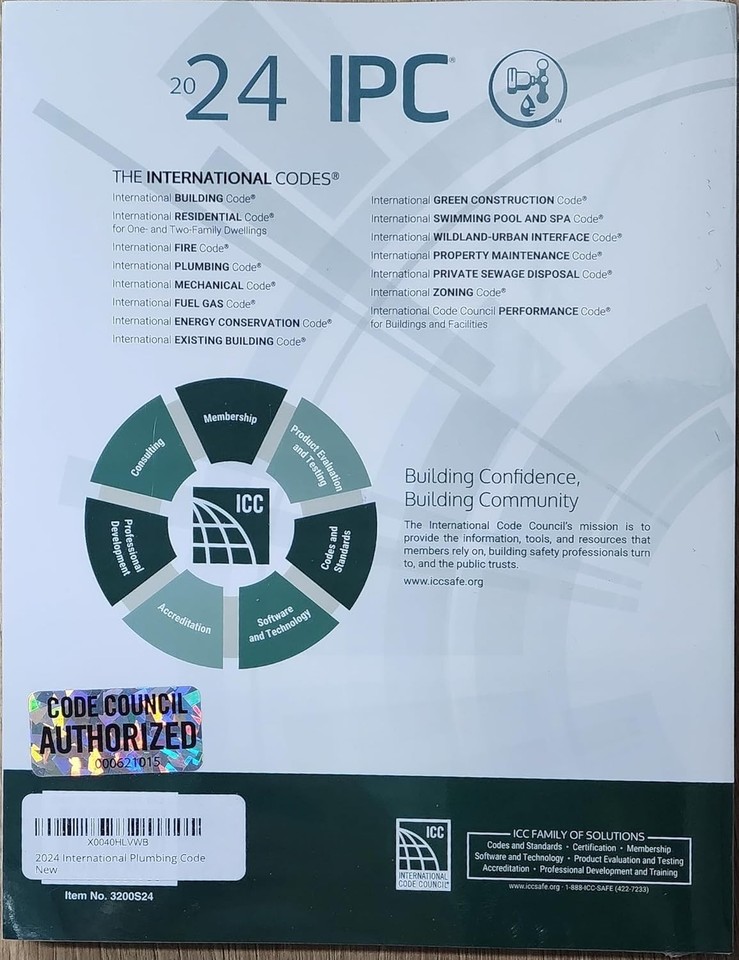 IFGC 2024 International Fuel Gas Code 2024 Paperback By ICC , Free ...