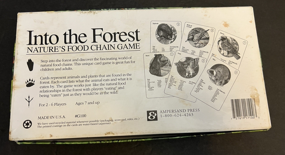 ***READ*** Into The Forest Nature‘s Food Chain Board Game 1995 ...