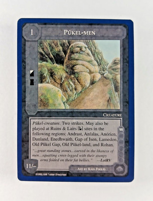 Pukel Men - Middle Earth CCG card (1995 ICE) MECCG Wizards Unlimited ...