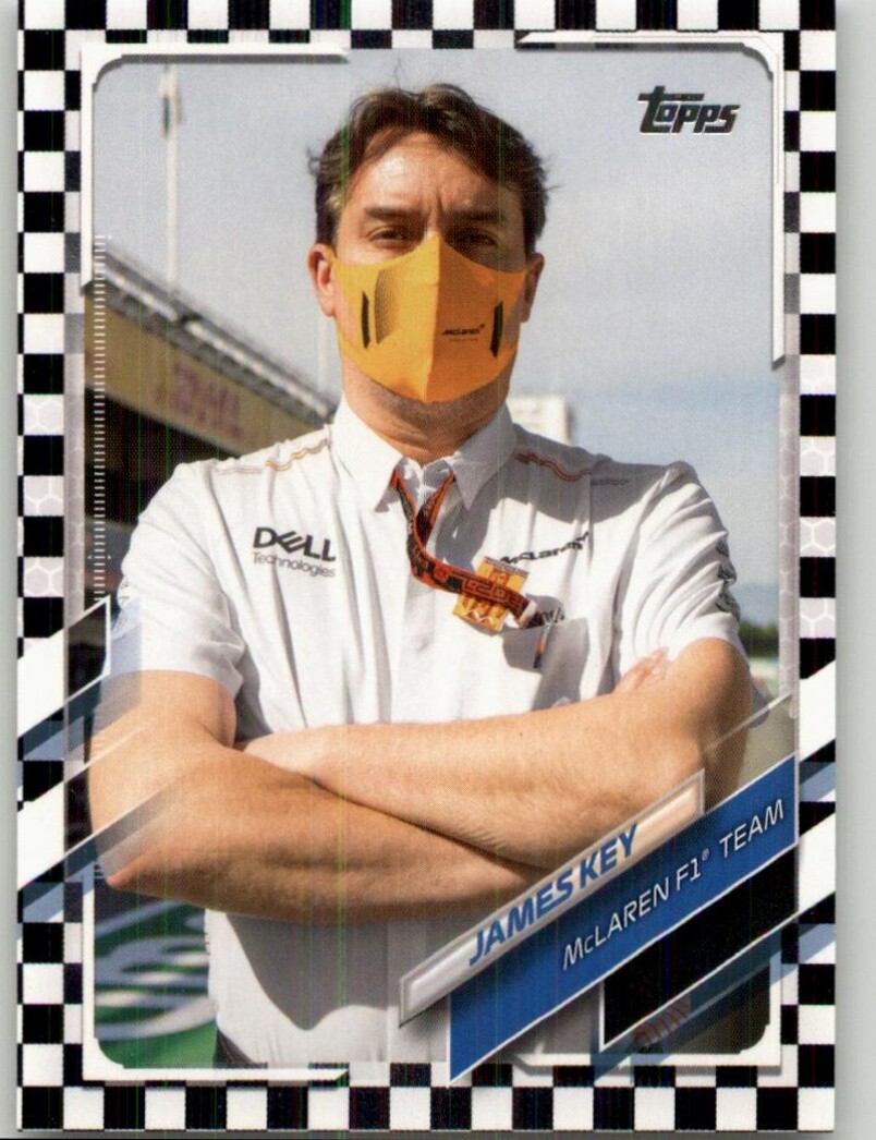 2021 Topps Formula 1 James Key Checkered Flag #87 McLaren F1 | eBay