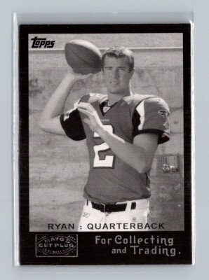 2008 Topps #1 Matt Ryan Mayo's Cut Plug Retro Rookies Black & White | eBay