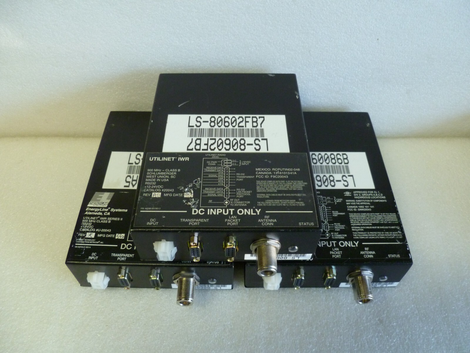 LOT OF 3 ENERGYLINE SYSTEMS UTILINET IWR SERIES II 900 MHZ | eBay