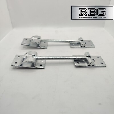 2X Door Retainers 155mm Hooks & Catch Plates Horsebox Trailer Truck ...