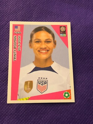 PANINI TRINITY RODMAN ROOKIE STICKER WORLD CUP 2023 TEAM USA USWNT | eBay
