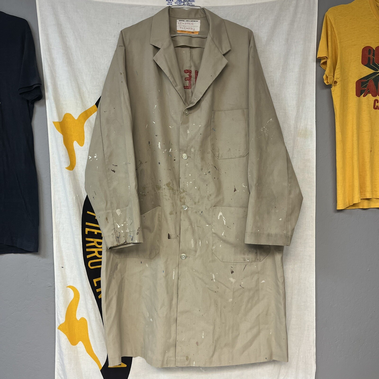 Vintage 50s 60s Shell Oil Gas Shop Coat Mechanic’s ta… - Gem