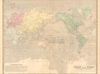 Pre-1900 - Map Of The World On Mercator - 2