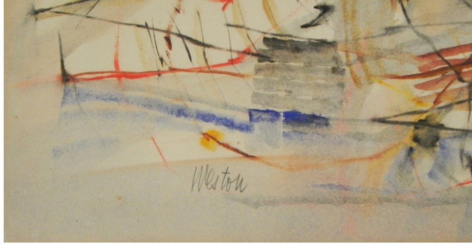 Reginald Weston: Composition 1950s / British French Abstract ...