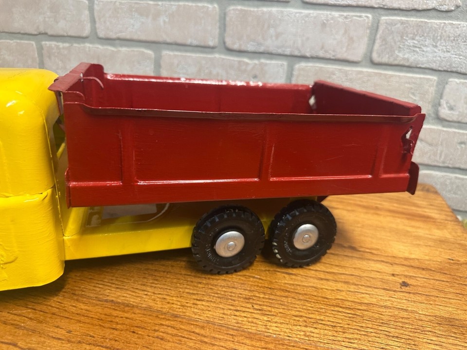 Vintage 1950s Structo Pressed Steel Dump Truck 20" Toy With Engine | eBay