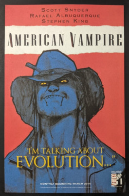 American Vampire Print Ad Comic Poster Art PROMO Original Vertigo ...