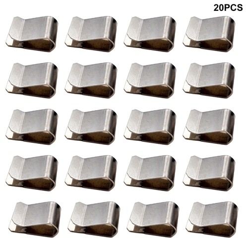 20pcs Metal Spring U Clip For Fixing Sturdy Convenient Stainless Steel ...