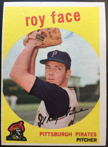 1959 Topps #339 ROY FACE Pittsburgh Pirates MLB baseball card EX+ | eBay