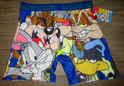 MENS LOONEY TUNES DAFFY DUCK WILE E. COYOTE BUGS BUNNY BOXER BRIEF XL ...