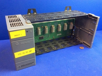ALLEN BRADLEY 1746-A7/B SLC500 7-SLOT RACK With 1746-P1/A POWER SUPPLY ...