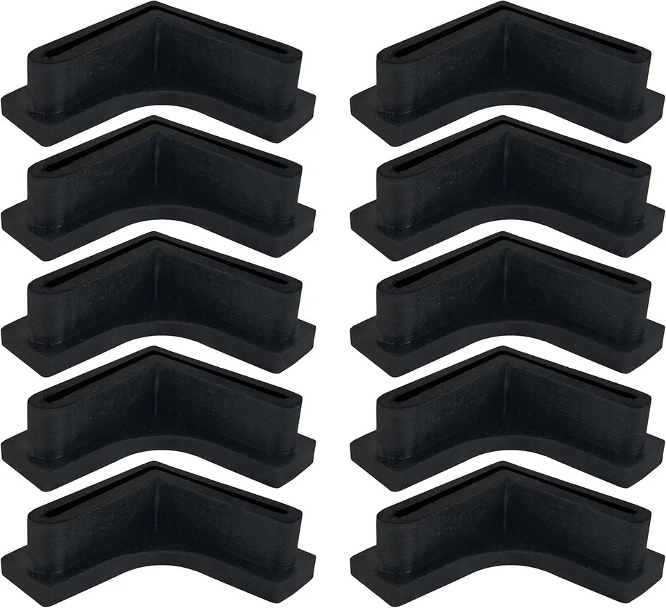 Angle Iron L Shaped Rubber Foot Pads Covers for Shelving 10 Pack | eBay