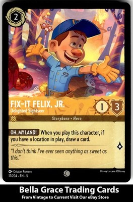 Fix-It Felix, Jr. #17/204 Shimmering Skies Disney lorcana Common | eBay
