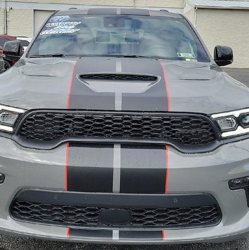 2 color 8" Rally stripes fit any model 2009 & UP Dodge Durango Hellcat ...