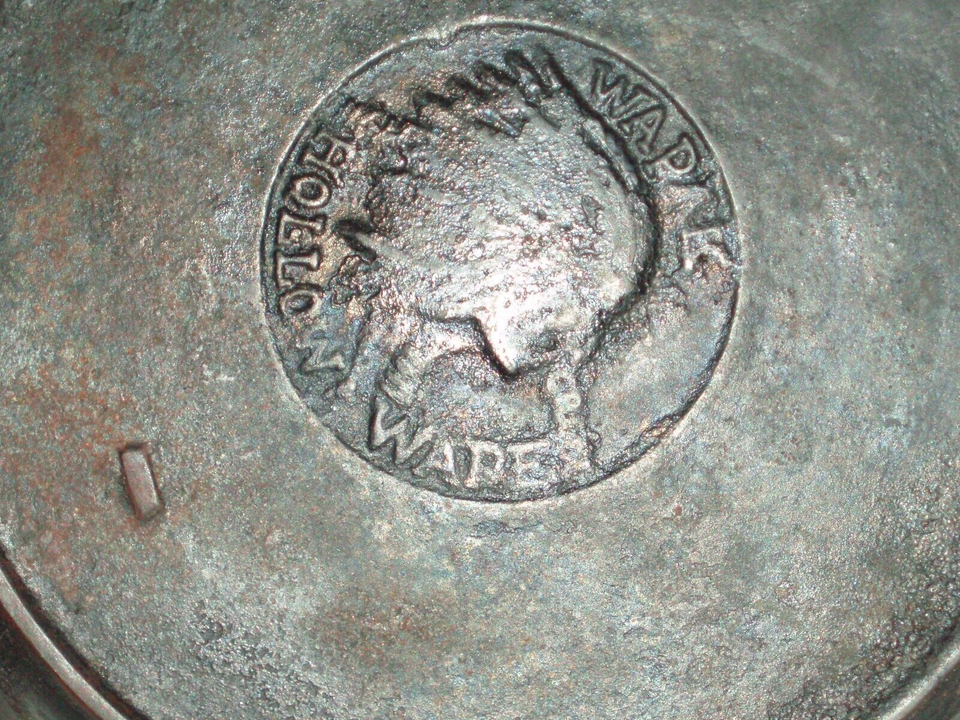 WAPAK Hollow Ware INDIAN HEAD Logo CAST IRON SKILLET #3 | eBay