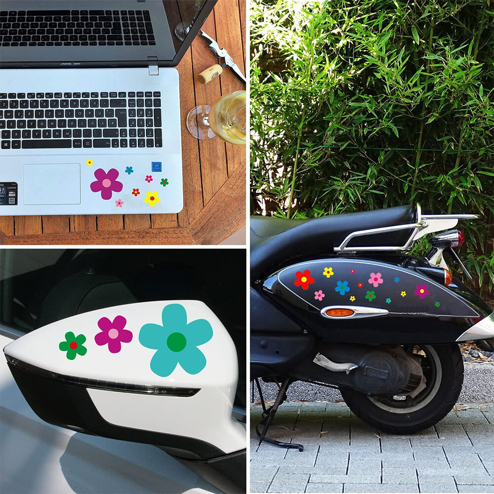 3sheets Body Decals Flower Pattern Car Sticker Mobile Phone SelfBike | eBay