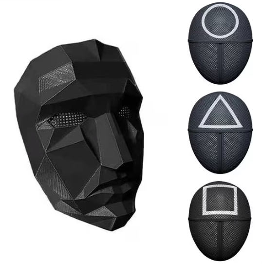 Squid Game Workers Mask Meaning Fun Fashion Squid Game Guard Mask ...