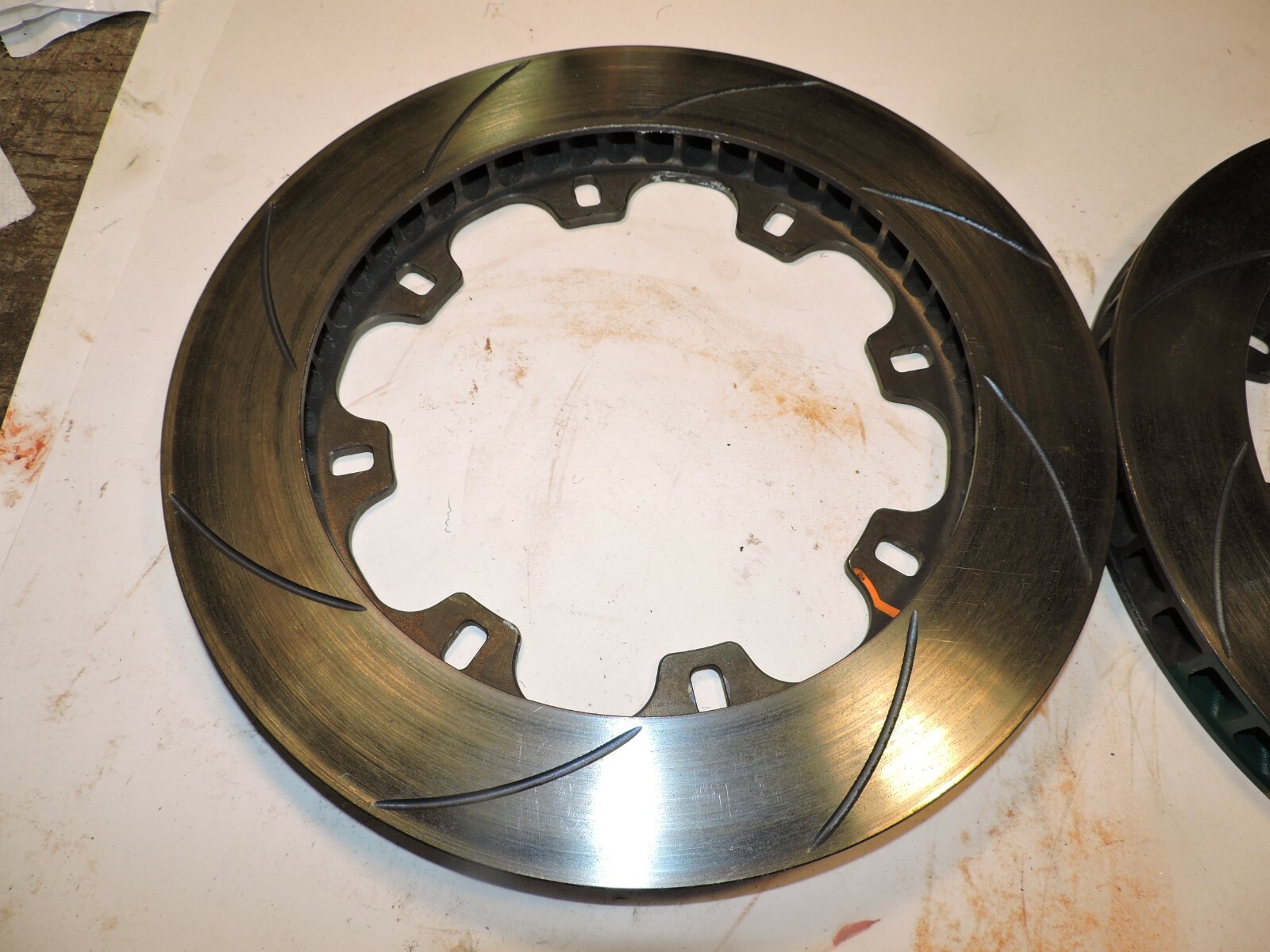 NEW AP rear brake rotors CP4248 117 & 116 1 1/8" thick 8 bolt Nascar ...